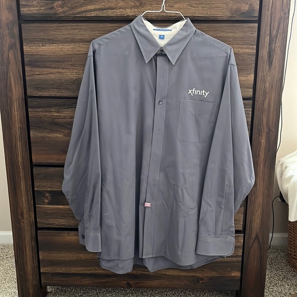 Shirts | Mens Long Sleeve Button Down Shirt With Xfinity Logo | Poshmark